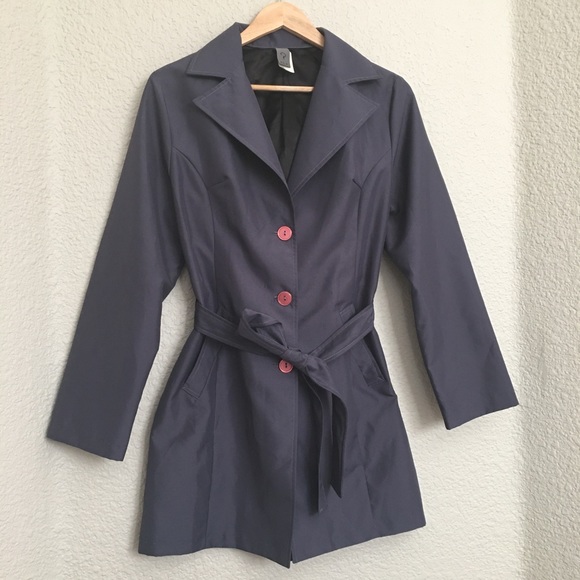 Pola | Jackets & Coats | Vintage Pola Gray Belted Trench Coat Large ...